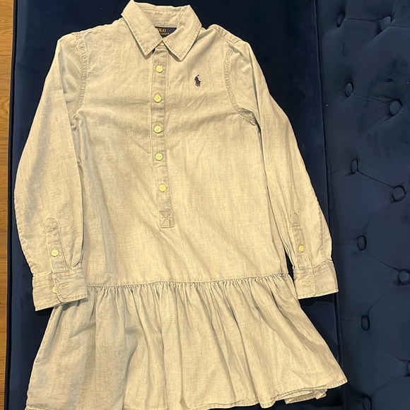 Polo Ralph Lauren | Dresses | Blue Denim Girls Polio Ralph Lauren ...